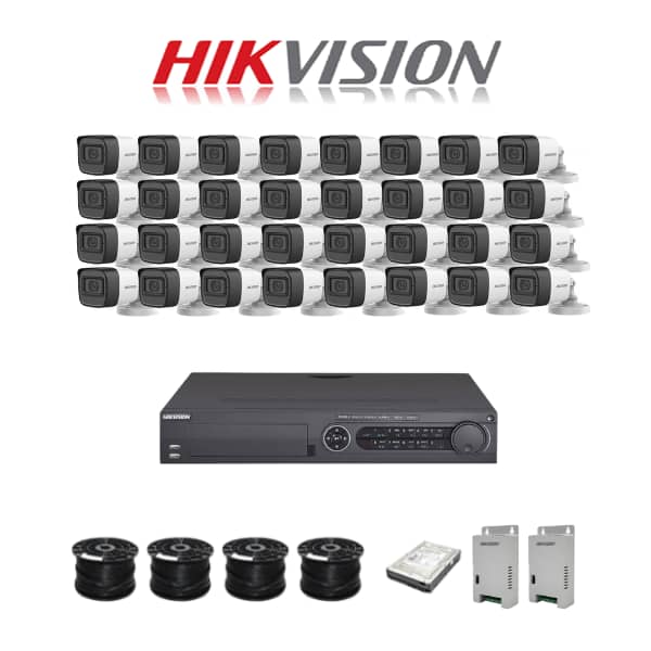 Turbo 32 Channel HIK VISION cctv camera full kit